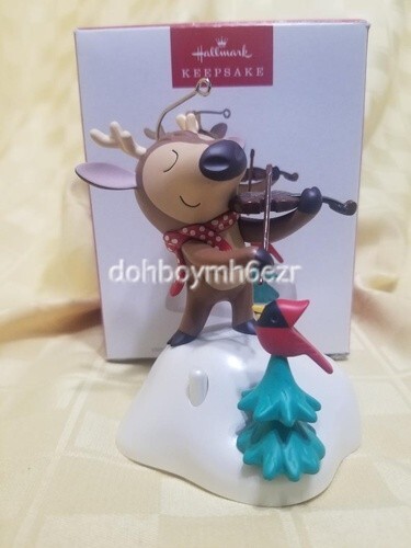 Hallmark 2023 Festive Fiddler Reindeer Cardinal magic Christmas ...