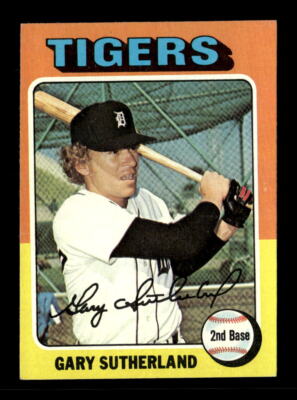 1975 Topps #522 Gary Sutherland Detroit Tigers EX Baseball Card *E865 ...