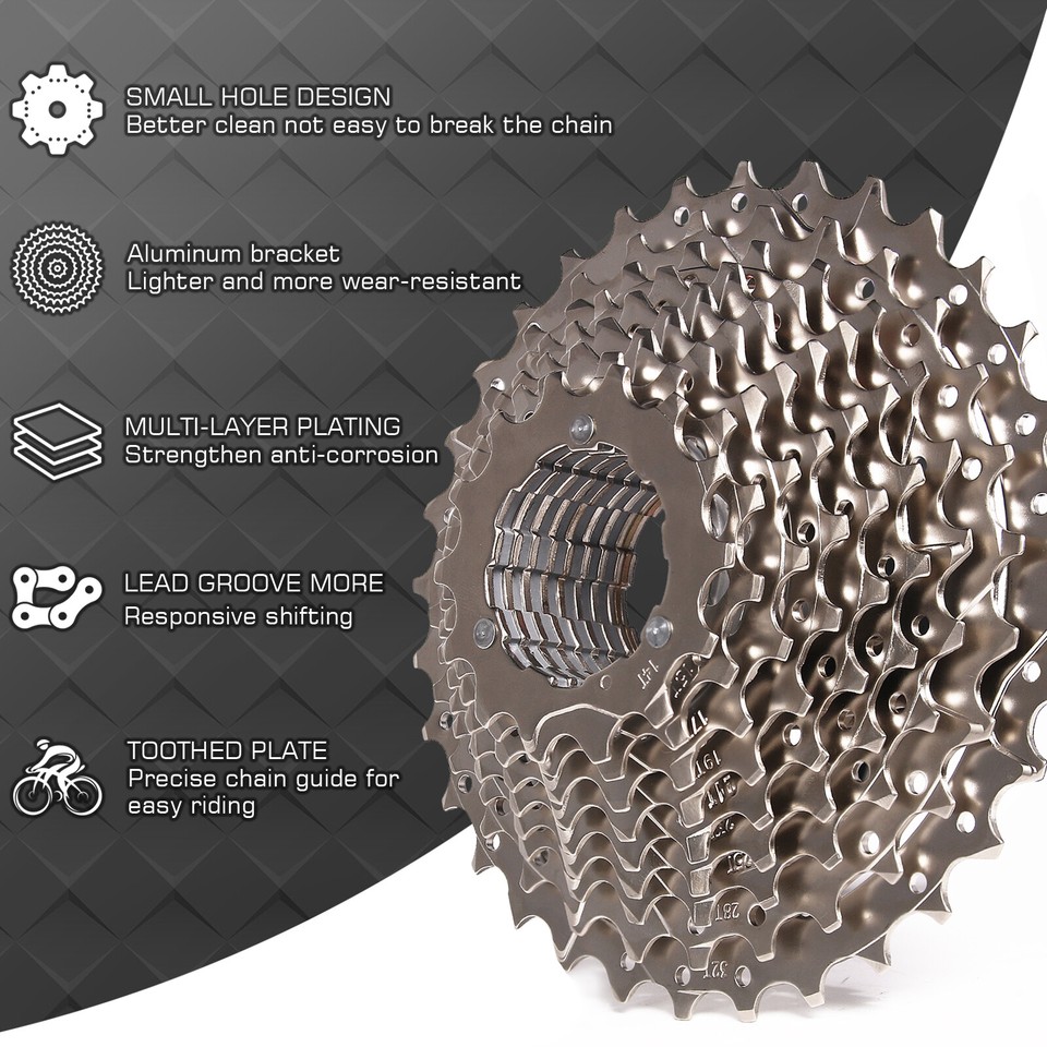 BUCKLOS 8/9/10/11/12 Speed Road MTB Bike Cassette Sprocket Cogs fit ...