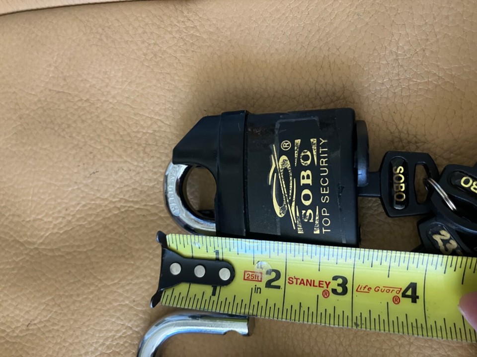 2 pack FJM Security Products SOBO Top Security Full Shroud Padlocks w/4 ...