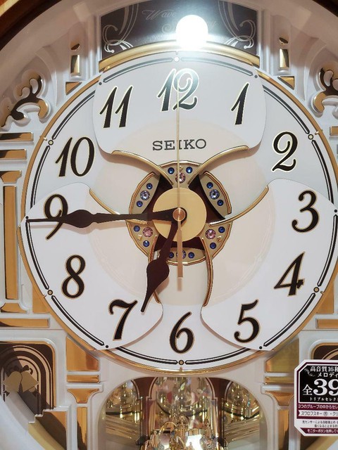 Seiko 30th Anniversary Automaton Clock Natural Wood Brown RE580B From ...