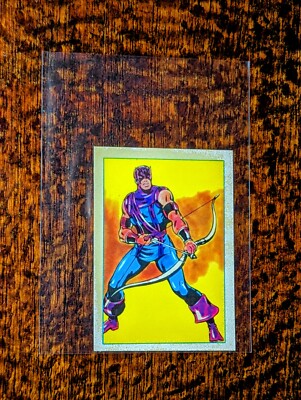 #36 1984 Hawkeye Marvel Super Heroes Secret Wars Sticker | eBay Australia