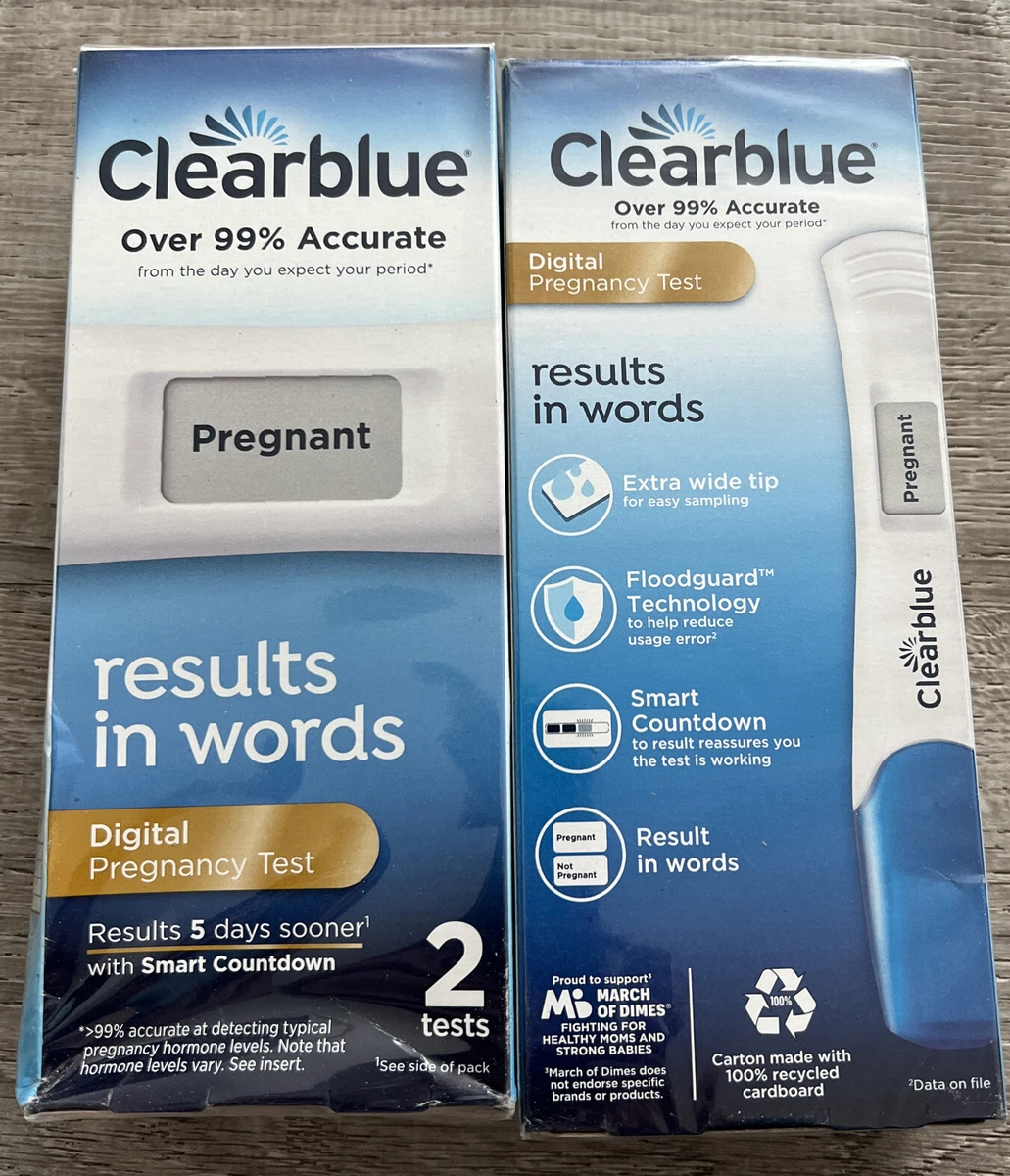 Clear Blue Positive Pregnancy Test