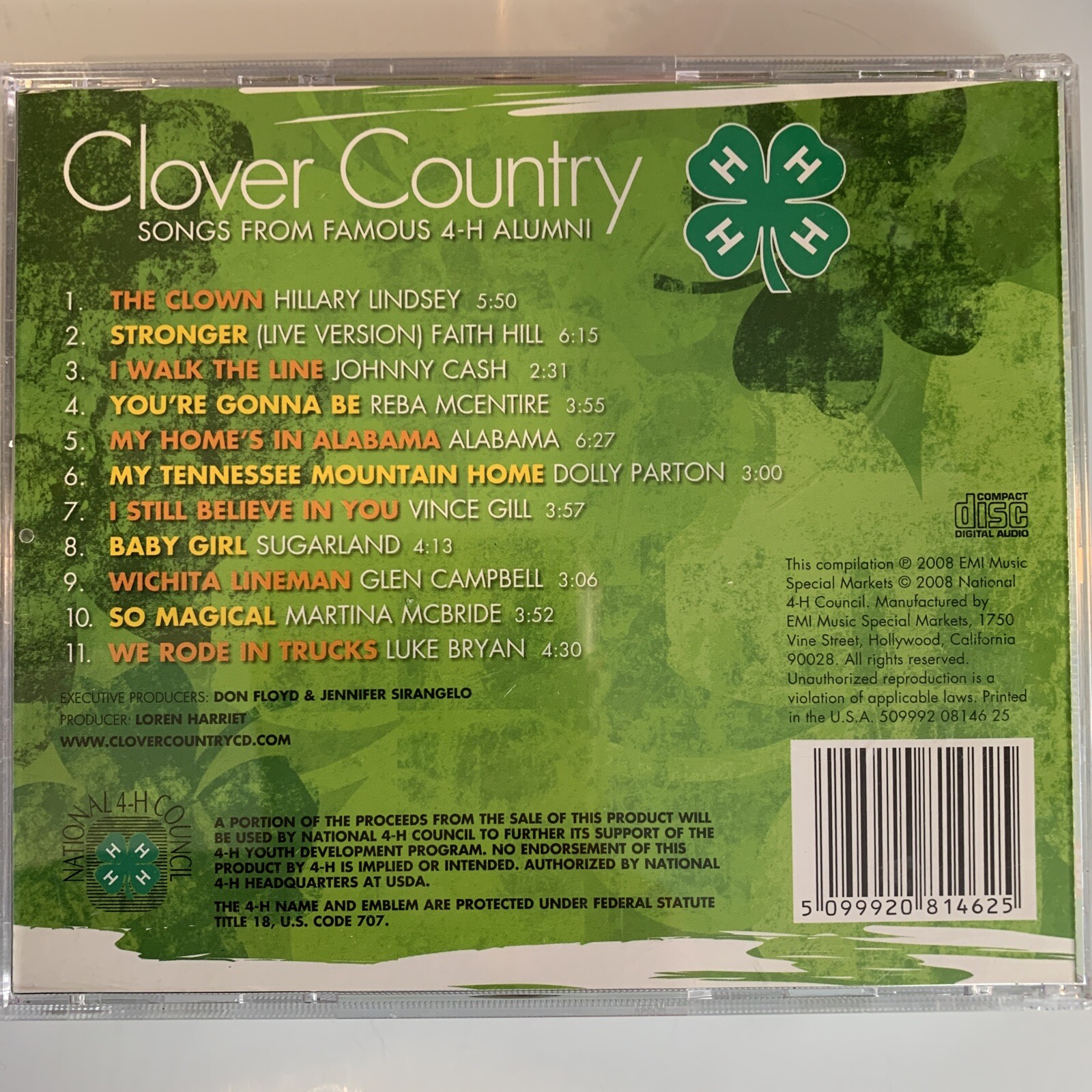 Clover Country Songs From Famous 4-H Alumni CD | eBay