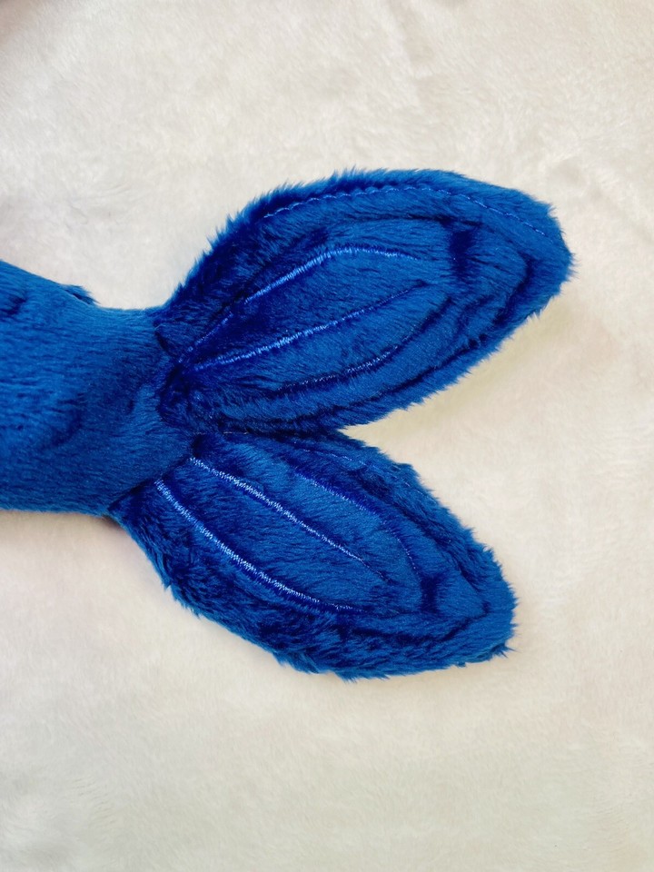 Sea Creature Blue Bloop Hand Made Plush Toy fish Beast the ocean 12 ...