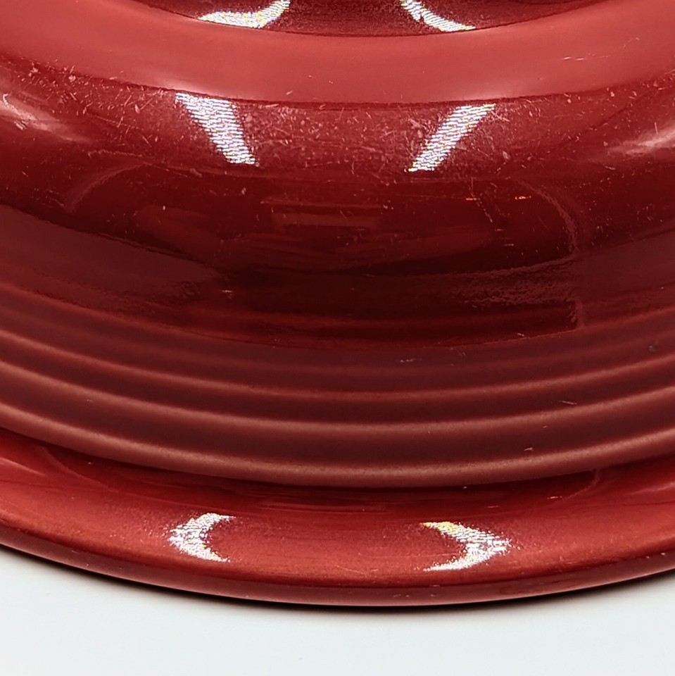 Red Fiestaware 7" Cereal Salad Bowl Retired Fiesta HLC USA | eBay