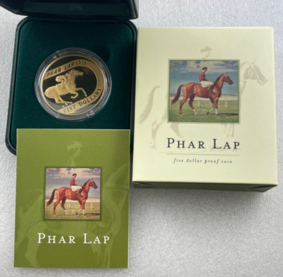 2000 Phar Lap Five Dollar AlBr Proof Coin - RAM - Limited Mintage ...