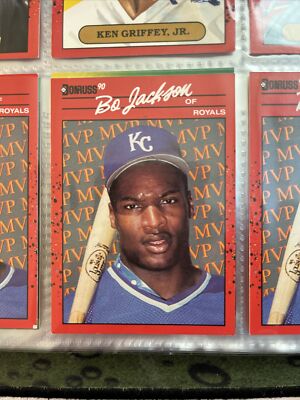 Bo Jackson 1990 Donruss Royals MVP Multiple Error BC-1 Card RARE ...