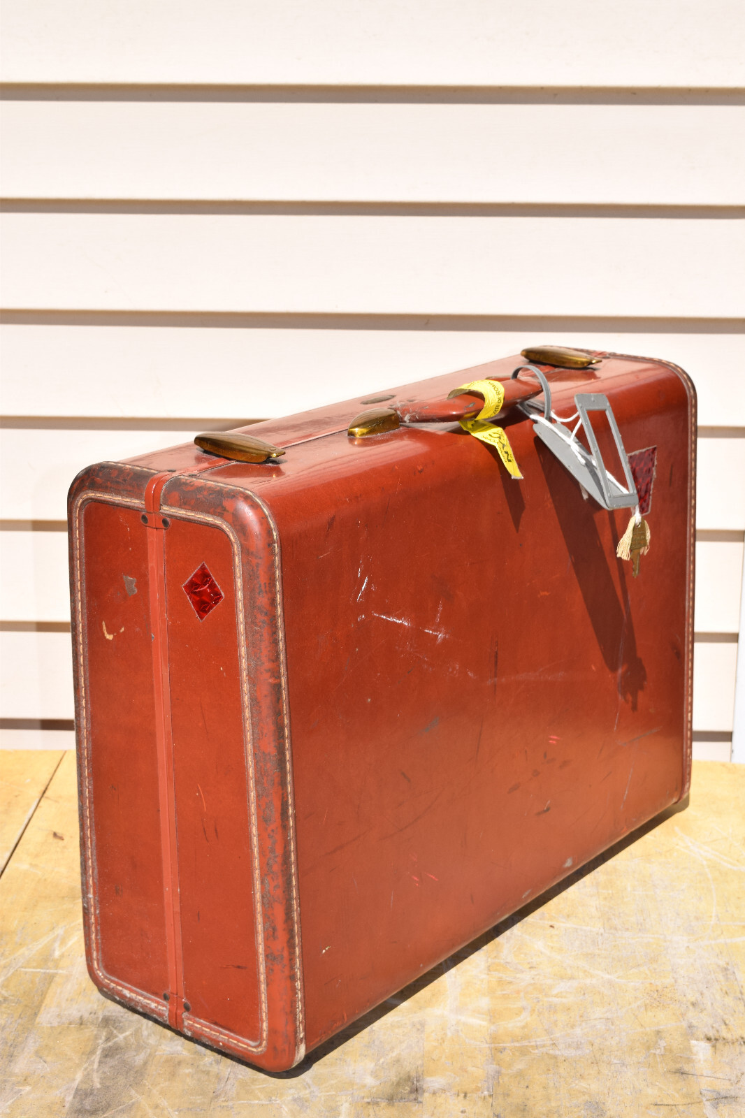 Vintage Samsonite Luggage Shwayder Bros Denver Detroit Brown 21x15x6 w ...