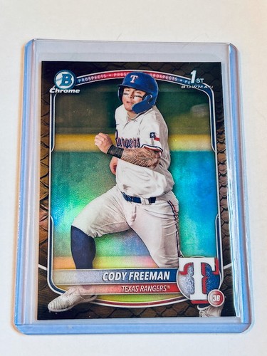 2025 Bowman 1st Chrome Reptilian Cody Freeman Texas Rangers SP | eBay
