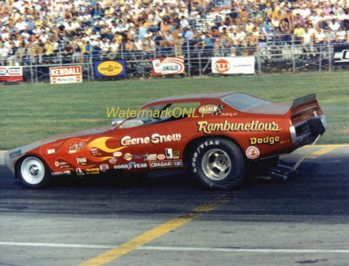 Gene Snow "Rambunctious" 1971 Dodge Charger NITRO Funny Car PHOTO ...