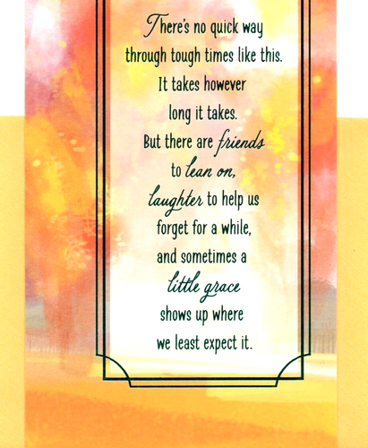 Encouragement Friend Tough Time Times I'm Here Lean On Me Hallmark ...