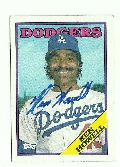Ken Howell 1988 Topps autographed auto signed card Dodgers | eBay