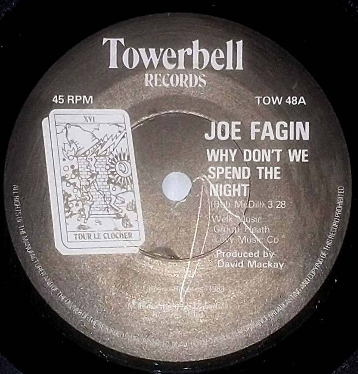 Joe Fagin - Why Don't We Spend The Night / Do You Give A Damn [7" 45 UK ...