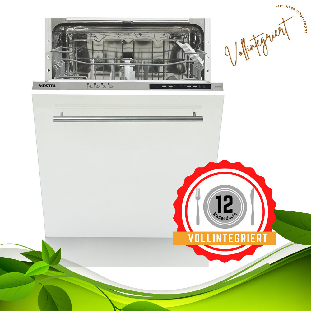 Vestel VES46056 60cm Vollintegrierter Geschirrspüler - Silber online ...