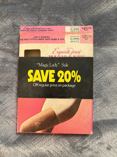 Vintage "Magic Lady" sport brief / panty girdle sz XL NEW beige P901 w ...