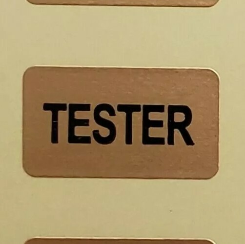 TESTER Stickers 30 Rectangle Matte Finish 1/2" x 1/4" (14mm x 8mm) | eBay