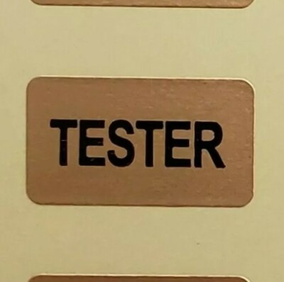 TESTER Stickers 30 Rectangle Matte Finish 1/2" x 1/4" (14mm x 8mm) | eBay