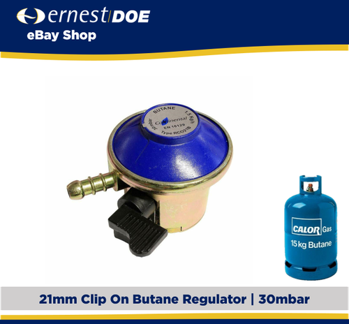 21mm BUTANE GAS REGULATOR FOR 21mm CALOR & FLOGAS CYLINDERS 30mbar | eBay
