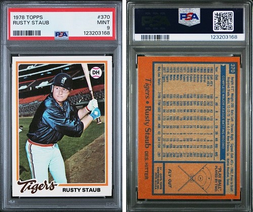 (LOT OF 24) 1978 TOPPS #370 RUSTY STAUB #380 TED SIMMONS PSA 9 MINT | eBay