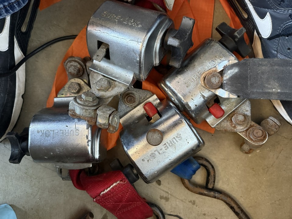 (1 SET OF 4) SURE-LOK WHEELCHAIR RETRACTOR TIE DOWN | eBay