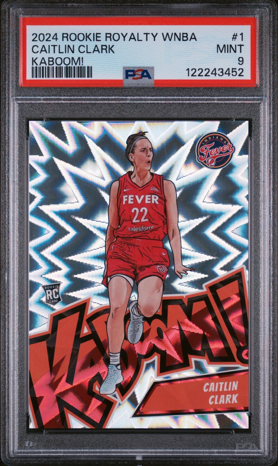Caitlin Clark Prizm 1-1 Sets Record Price for Any Women's Sports Card