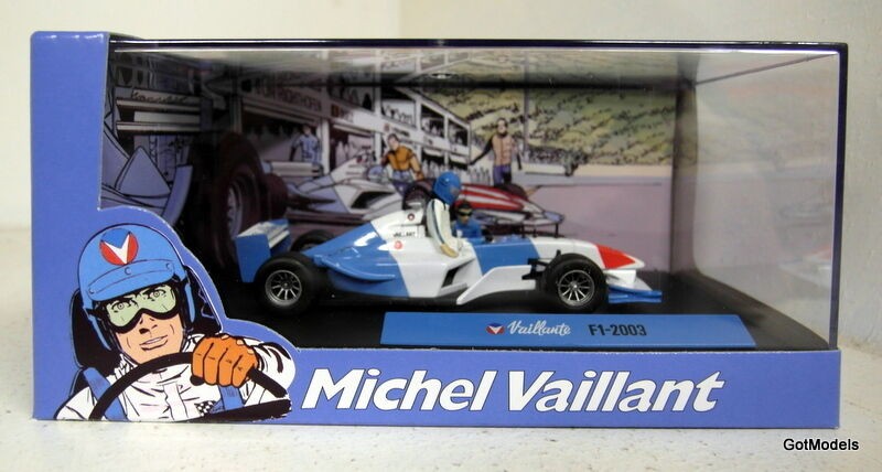 Michel Vaillant model car + figures 1/43 scale diorama Valliante F1 ...