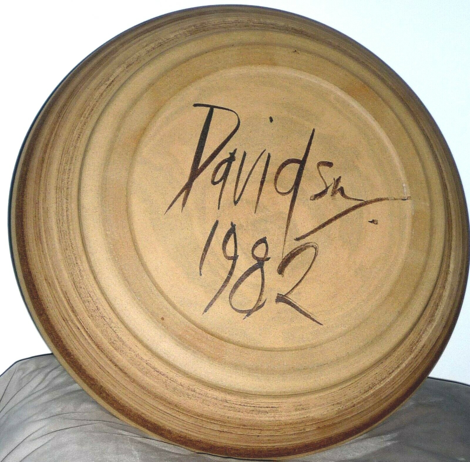 Barbara Davidson Larbert Scottish Pottery Retro Large Charger Plate ...