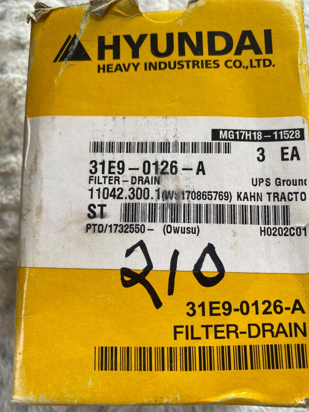 HYUNDAI 31E90126A - cross reference oil filters | oilfilter ...