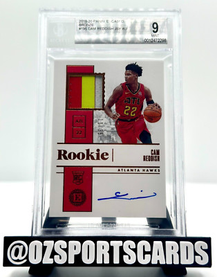 2019-20 Encased Cam Reddish Rookie Jersey Patch Auto #d /35 Lakers BGS ...