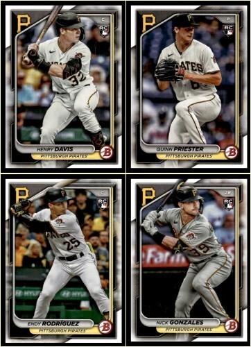 2024 Topps Bowman Base Only Paper Team Set - Pittsburgh Pirates | eBay