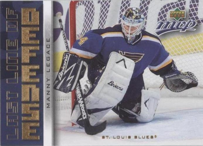 2006-07 Upper Deck MVP - Last Line of Defense Manny Legace #LL25 for ...