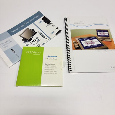 PolyVision Walk-and-Talk Interactive Panel INSTALLATION & OPERATING GUIDE w/DISC | eBay