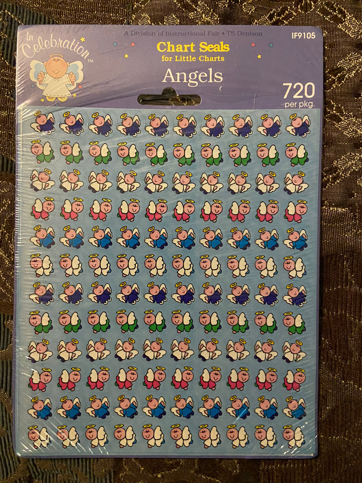 In Celebration/Instructional Fair Chart Seals, New 90s Angel Stickers ...