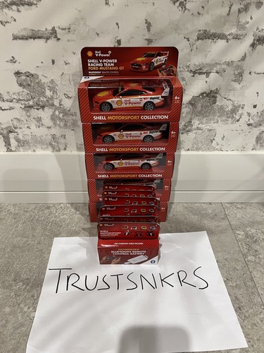 5X Shell V-power Ford Mustang GT Car 1:41 & 5X Bluetooth battery- Ready ...