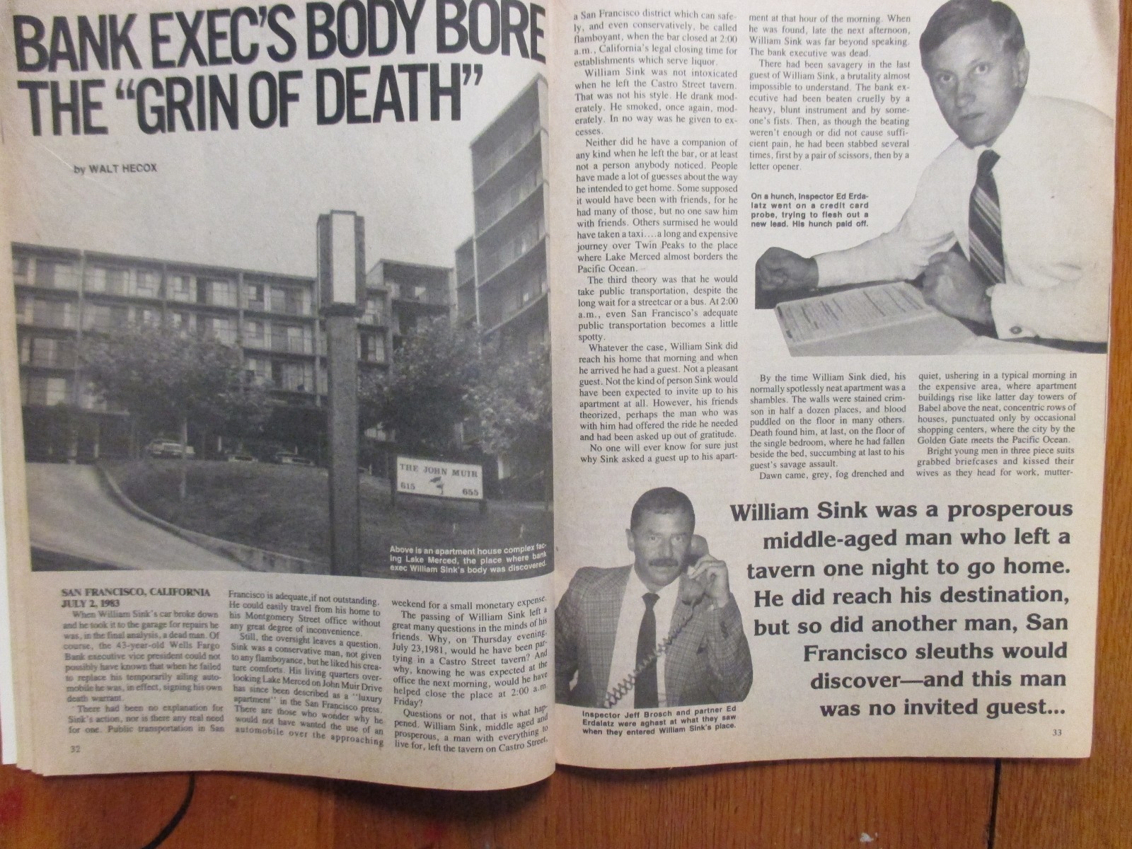 December, 1983 "Inside Detective" Magazine (AUDREY MARIE HILLEY/LYDIA ...