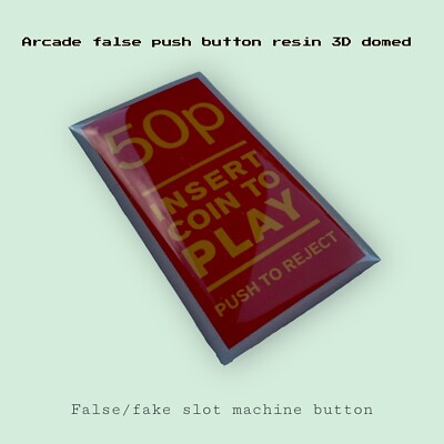Arcade Gaming Coin Slot False Fake Resin 3D Stickers Decal Gaming ...