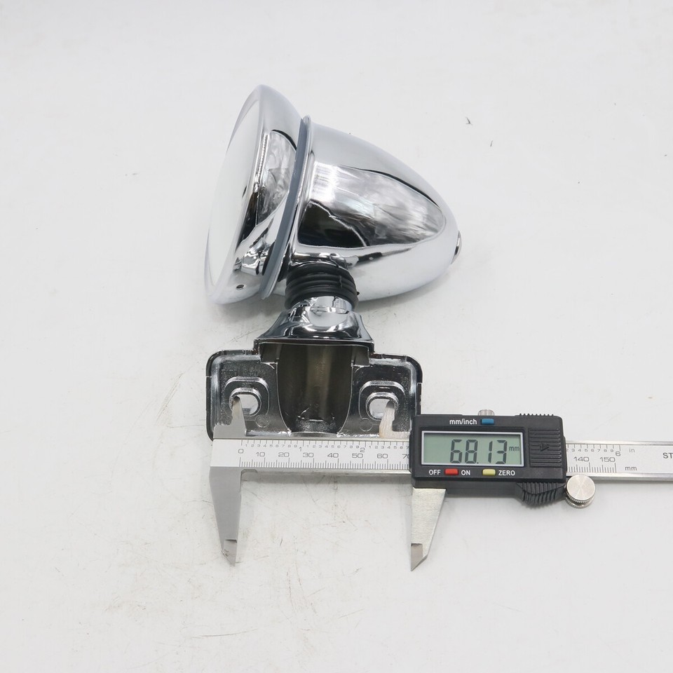 Pair Racing Bullet Talbot Style Chrome Door Side Exterior Mirror ...