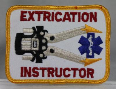 EXTRICATION INSTRUCTOR Embroidered Patch - 2.5" x 3.5" - Star of Life ...