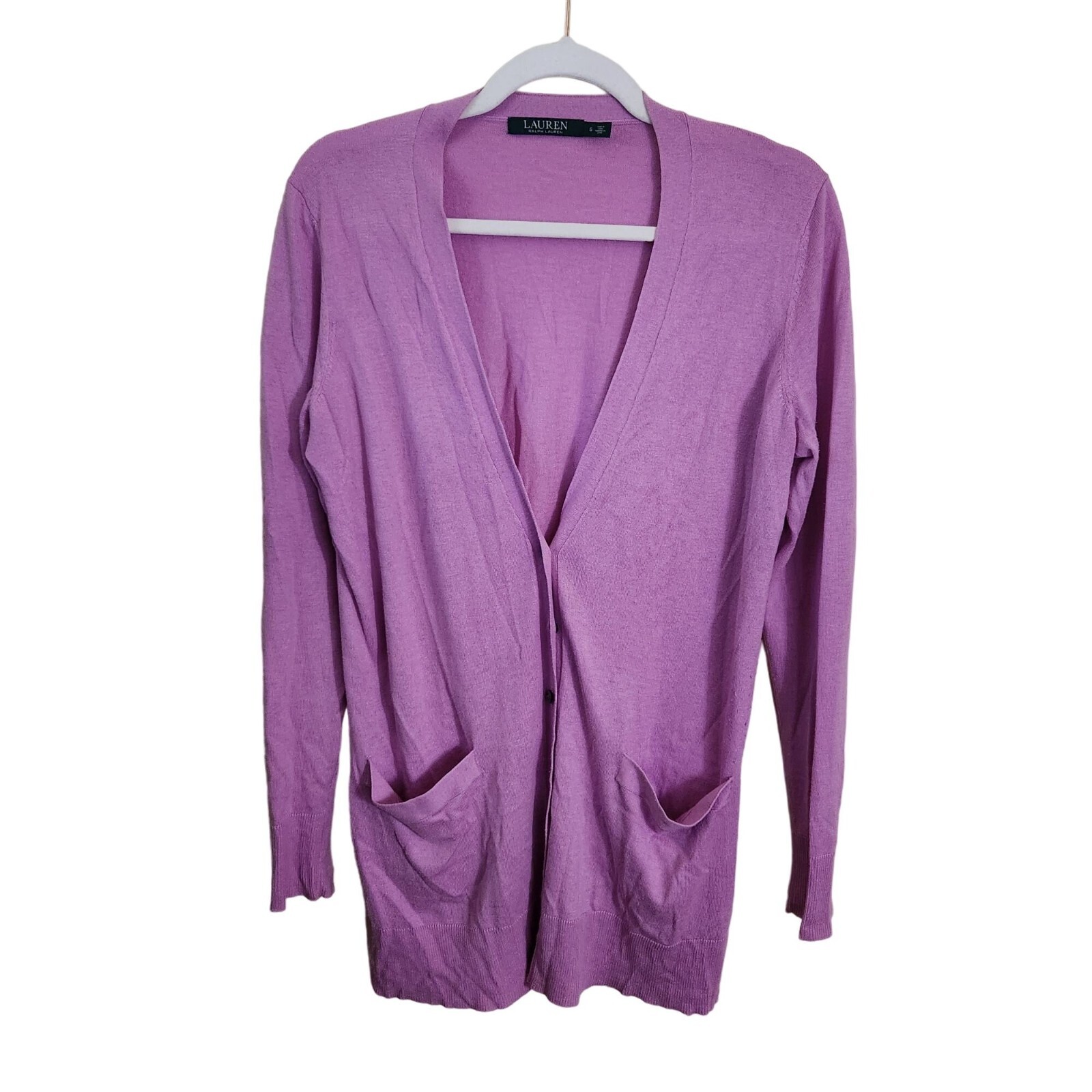 Lauren Ralph Lauren Lavender Long Line Lightweight Ca… - Gem