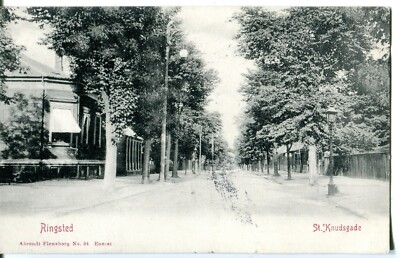 Denmark Ringsted - St. Knudsgade 1906 cover Ahrendt Flensborg published ...