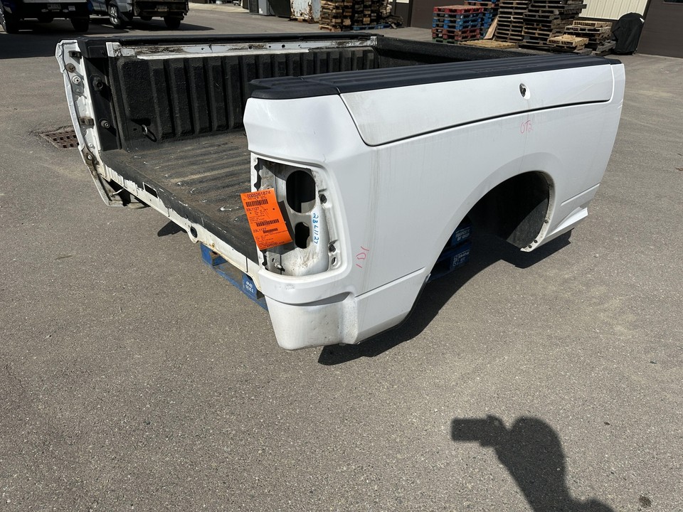 12-23 DODGE RAM 1500 6'4 BOX BED STORAGE IN SIDE, BRIGHT WHITE CLEAR ...