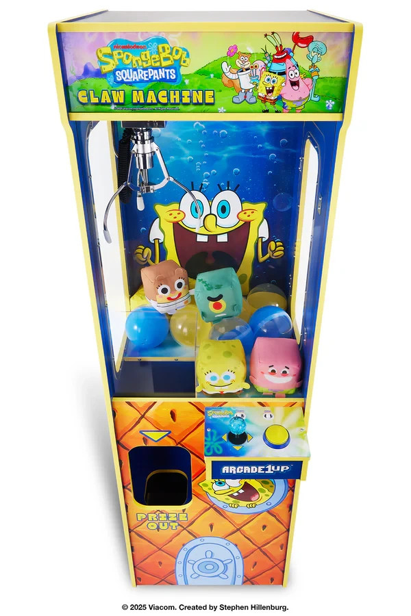 Arcade1Up SpongeBob Claw Machine Full-Size Arcade Game OpenBox/ New | eBay