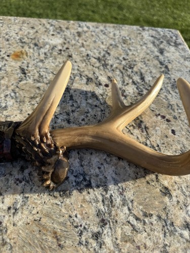 Rustic Hunter's 10 Point Stag Deer Antler Coat/Hat/Key Rack | eBay