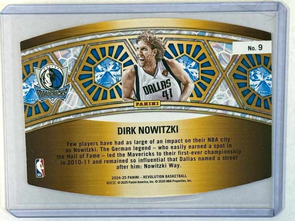2024-25 Panini Revolution RARE Die-Cut Ring Bearers #9 Dirk Nowitzki | eBay