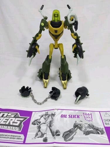 Transformers Animated Deluxe Class Decepticon Oil Slick Complete Hasbro ...