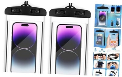 Waterproof Phone Pouch, 2 Pack Water Proof Cell Phone Case, Phone Wet ...