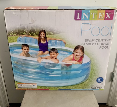 Intex Swim Center Inflatable Family Lounge Pool, 90" X 86" X 31", for ...