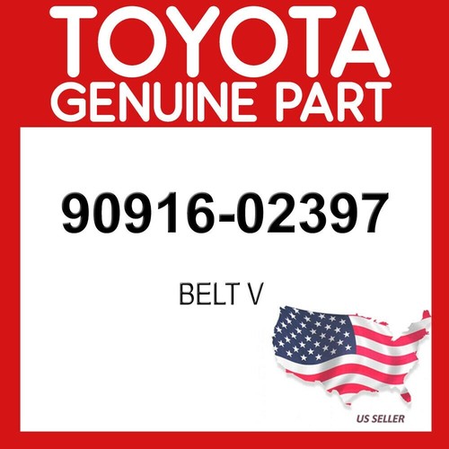 TOYOTA GENUINE 90916-02397 BELT, V (COOLER COMPRESSOR TO CRANKSHAFT ...