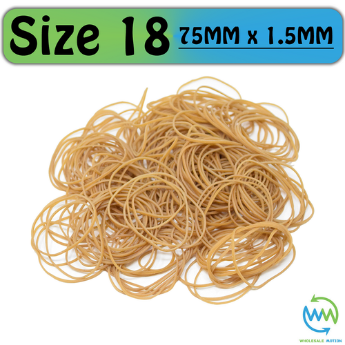 SIZE 18 Rubber Bands ELASTIC Stretchy - 75mm x 1.5mm For SCHOOL Home ...